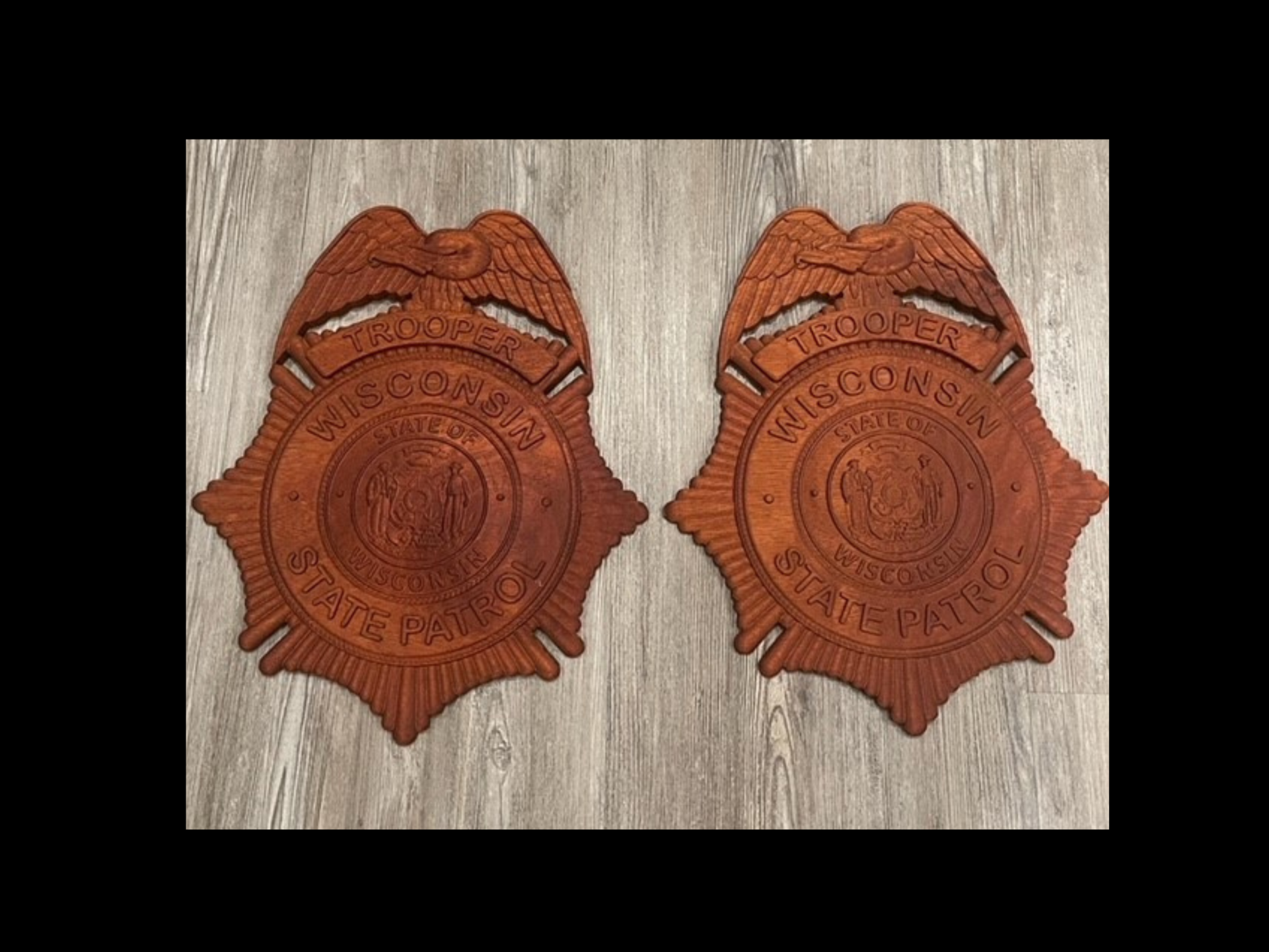 Wisconsin State Patrol Badge - Serenity Woodworks LLC