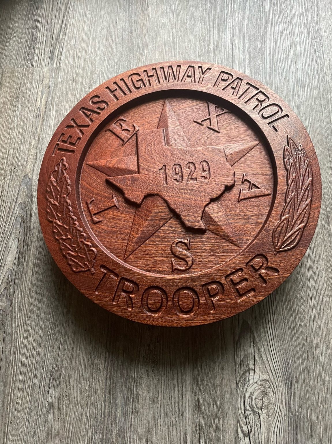 Texas Highway Patrol Badge - Serenity Woodworks LLC